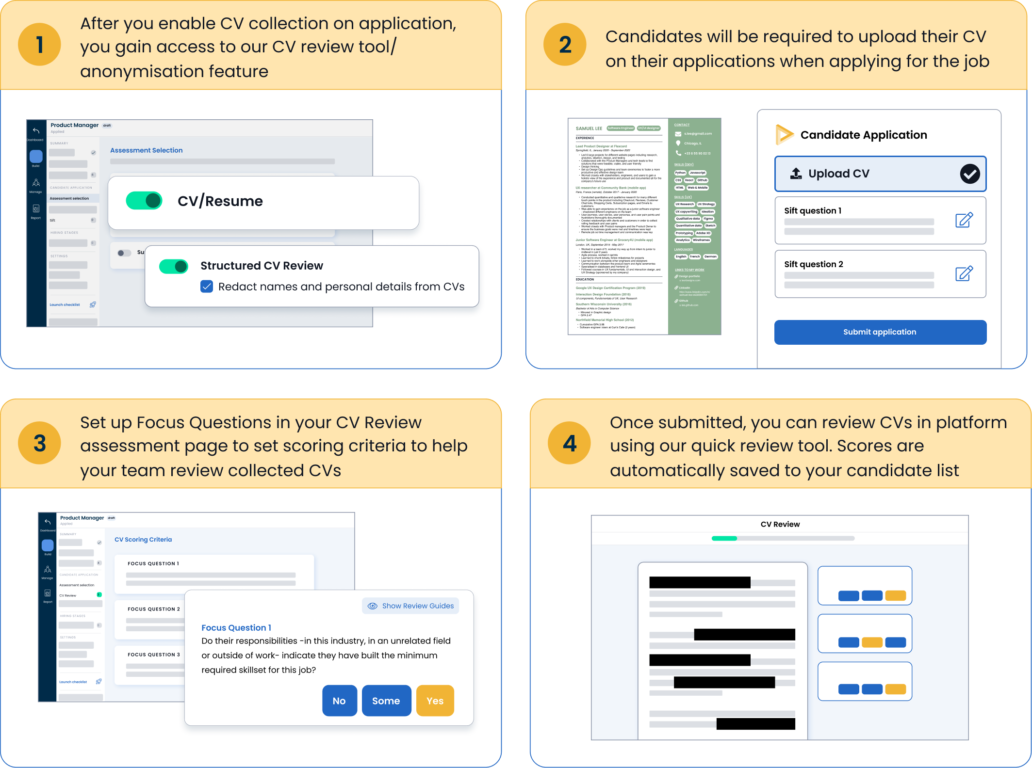 Structured CV/Résumé Review FAQ – Applied